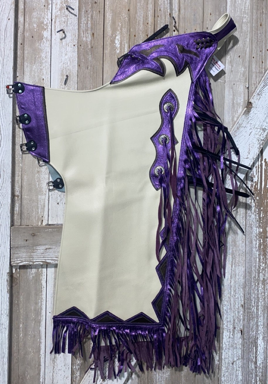 Bull Riding Rodeo Chaps Metallic – Saddle Barn